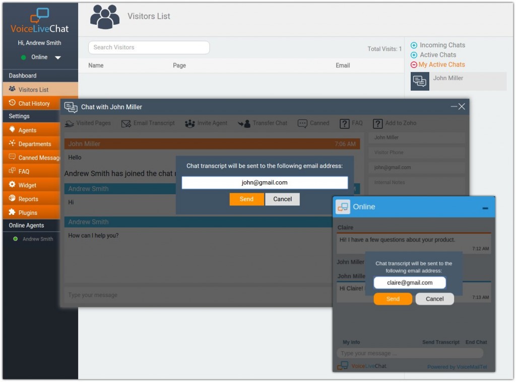 VoiceLiveChat | Chat transcript